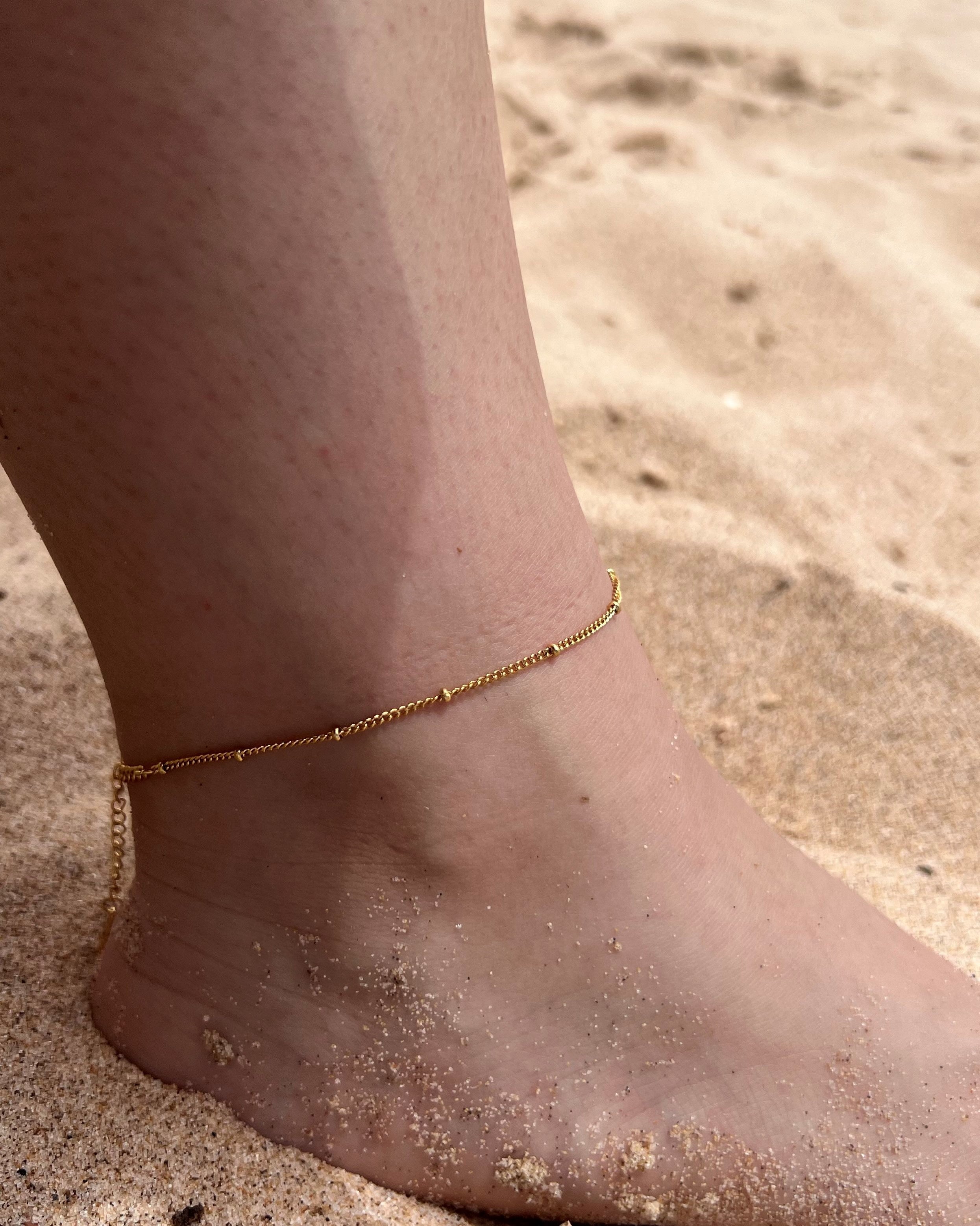 Waterproof Gold Plated Anklets – Novotre Jewels