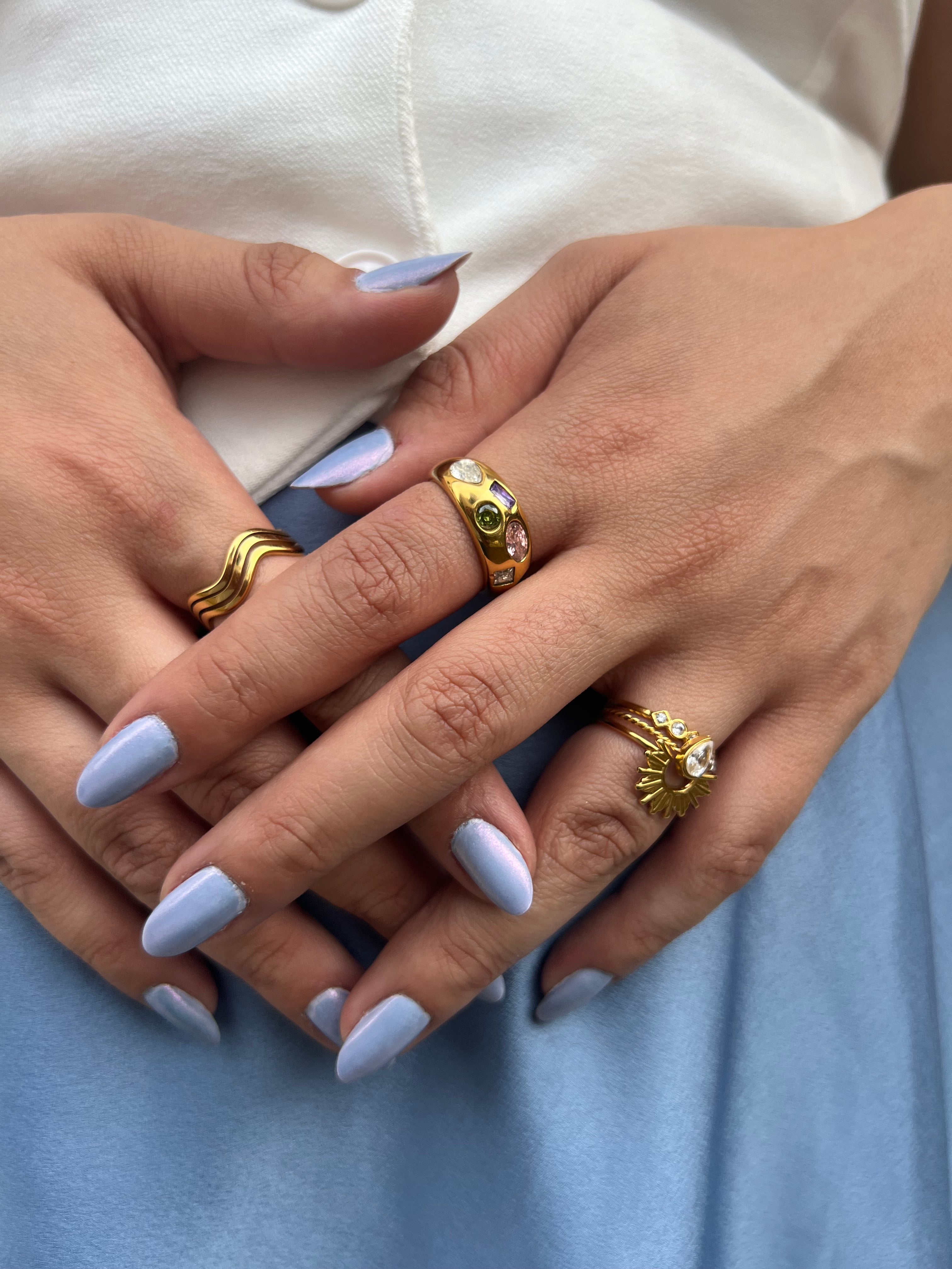 Waterproof Gold Plated Rings – Novotre Jewels